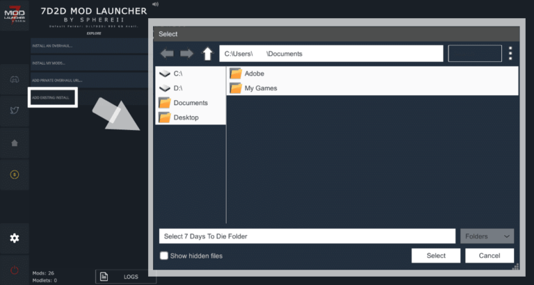 【7dtd】7D2D MODLauncherでModを導入して遊ぶ方法解説！7D2D MODLauncherの導入・使用方法(画像あり) | 人形は四畳半で夢をみる