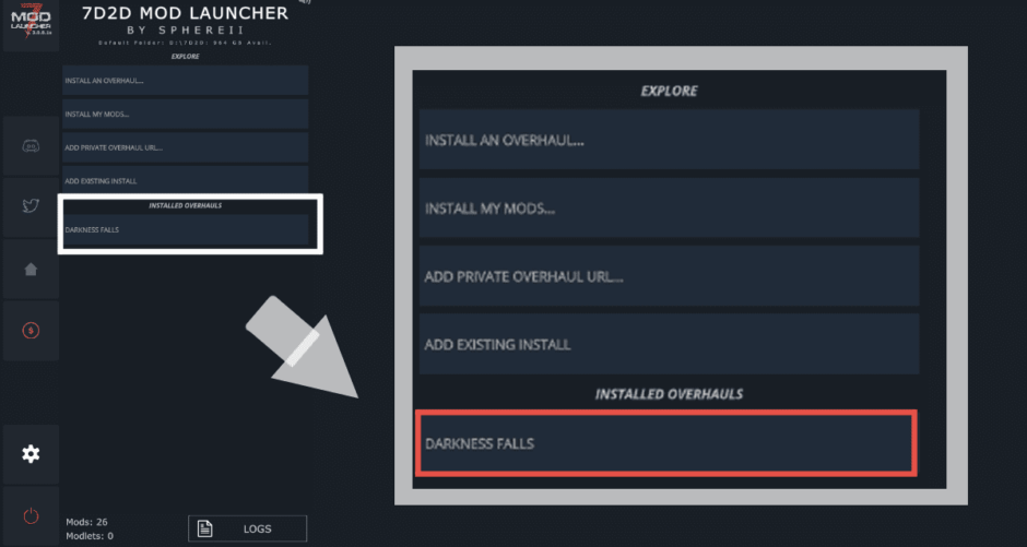 【7dtd】7D2D MODLauncherでModを導入して遊ぶ方法解説！7D2D MODLauncherの導入・使用方法(画像あり) | 人形は四畳半で夢をみる