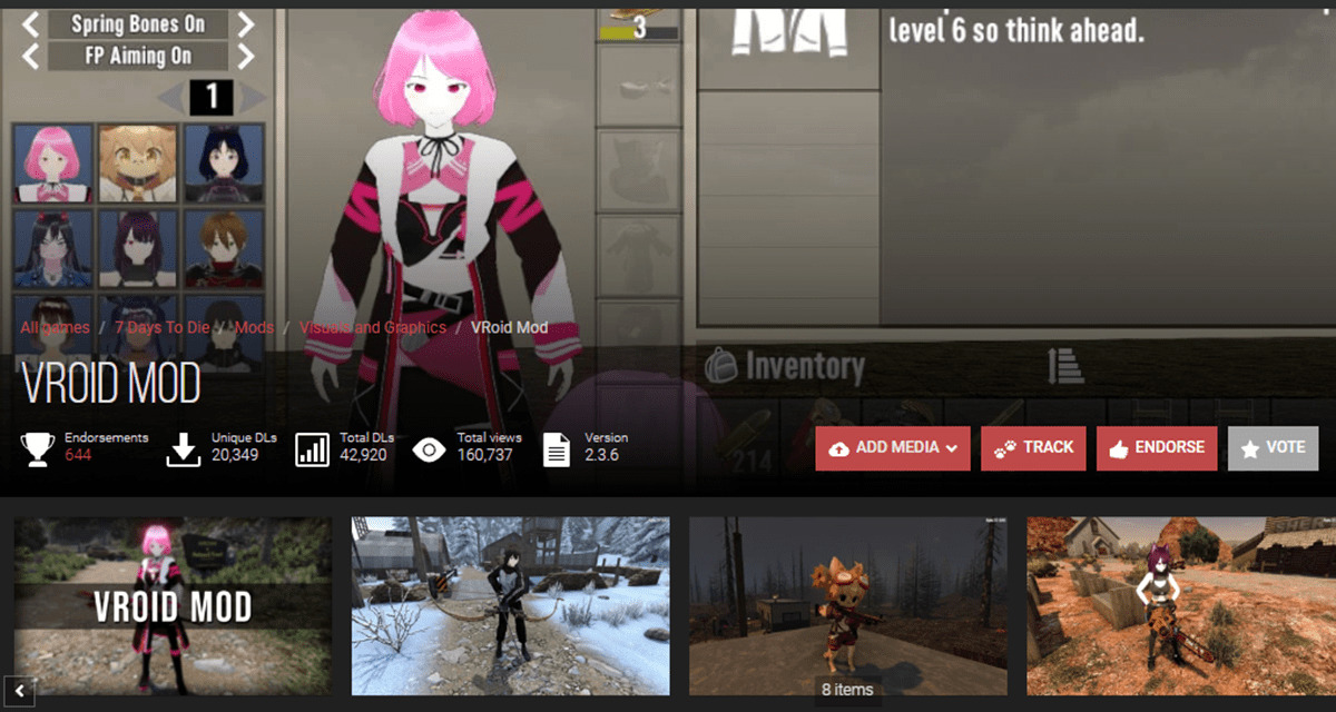 【7dtd】ちびっこキャラでゾンビサバイバル！VRoid Modの導入・設定方法 | 人形は四畳半で夢をみる